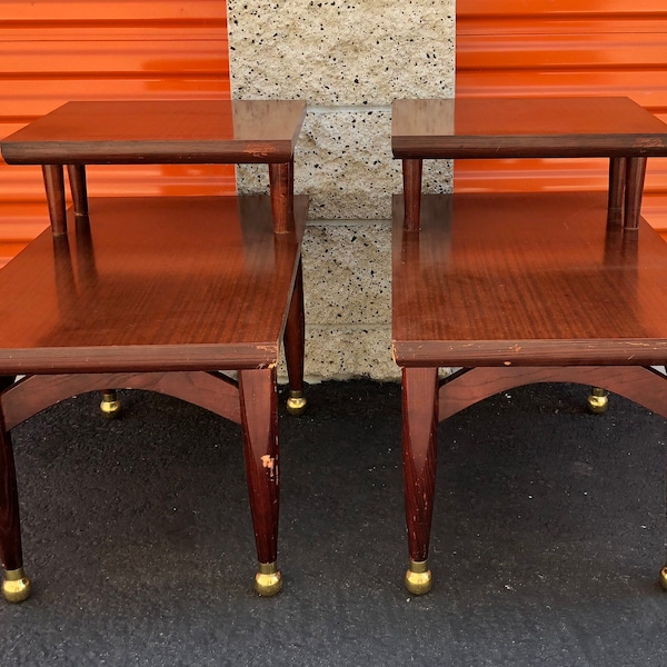 Mid Century End Table - Etsy