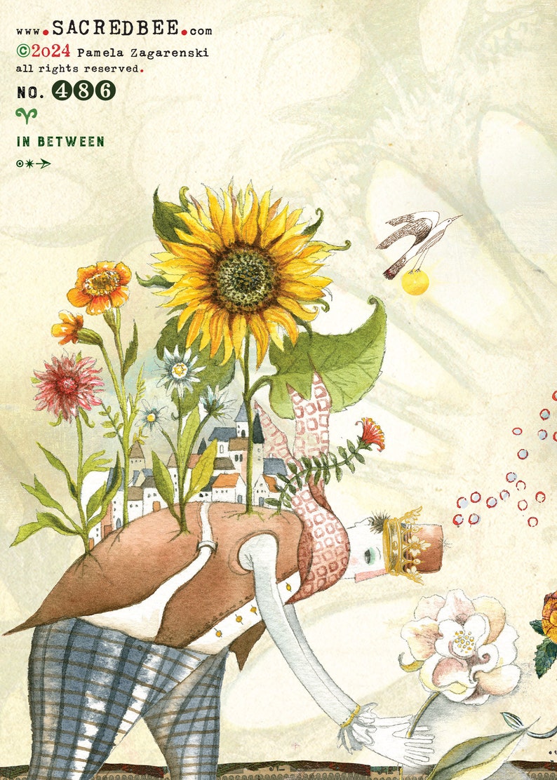 Sacredbee Card 486 in Between New - Etsy