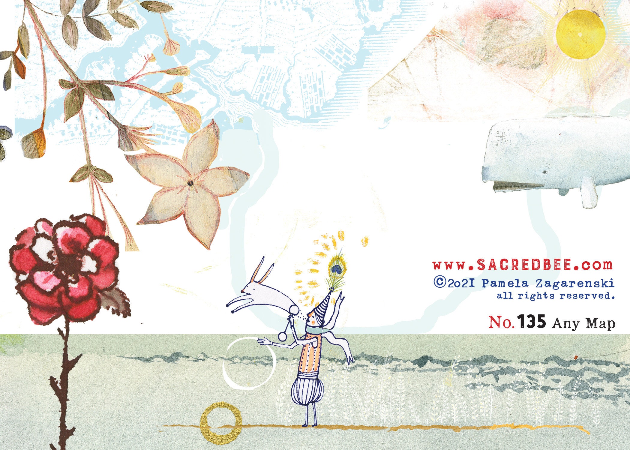 Sacredbee Card 135 - Etsy