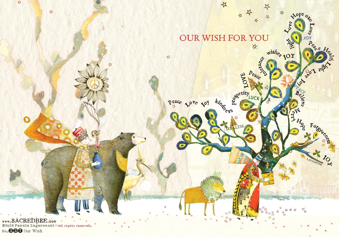 Sacredbee Card 337 Our Wish - Etsy