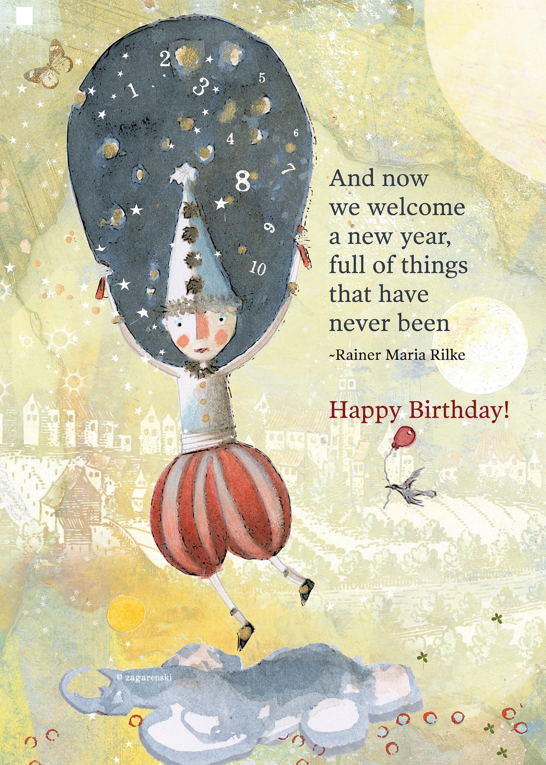 Sacredbee Card 496 Birthday Your New Year - Etsy