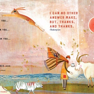 Sacredbee Card 446 Thanks & Thanks | Etsy