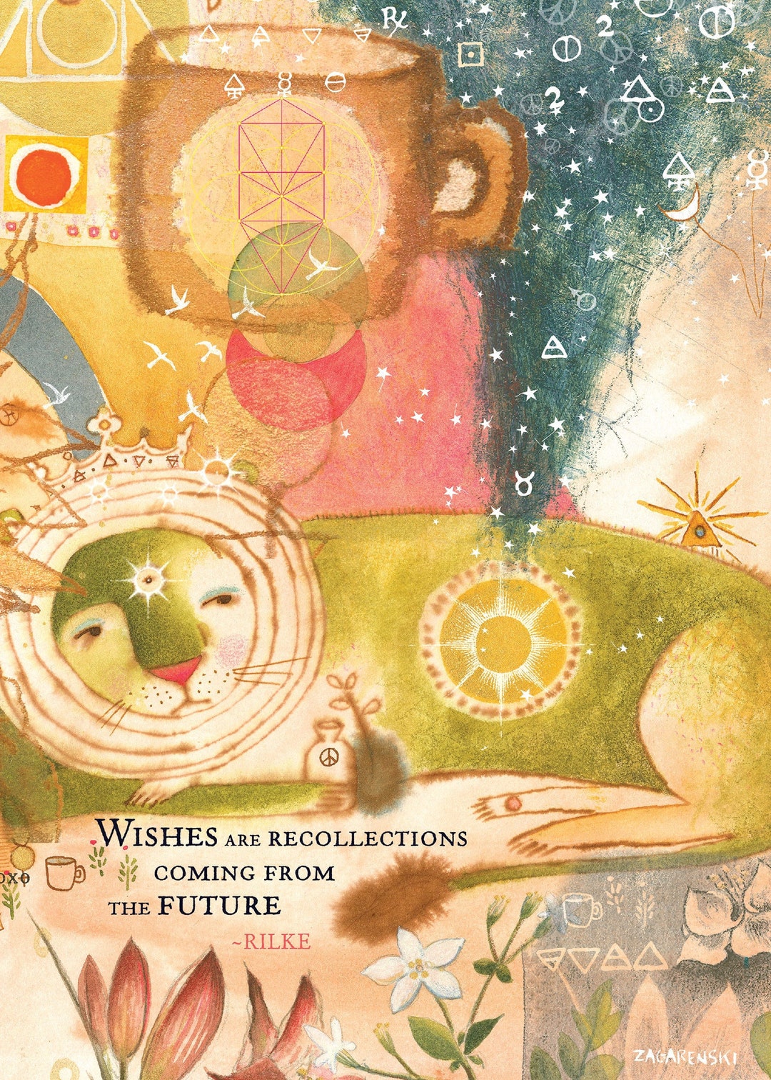 Sacredbee Card 526 Lion's Wish - Etsy