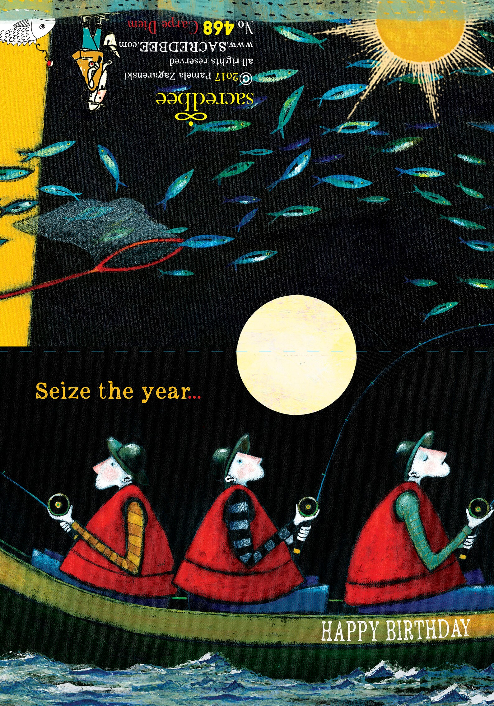 Sacredbee Card 468 Carpe Diem Birthday Card - Etsy