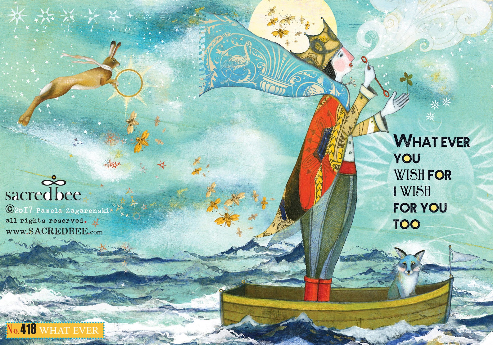 Sacredbee Card 418 WHAT EVER - Etsy