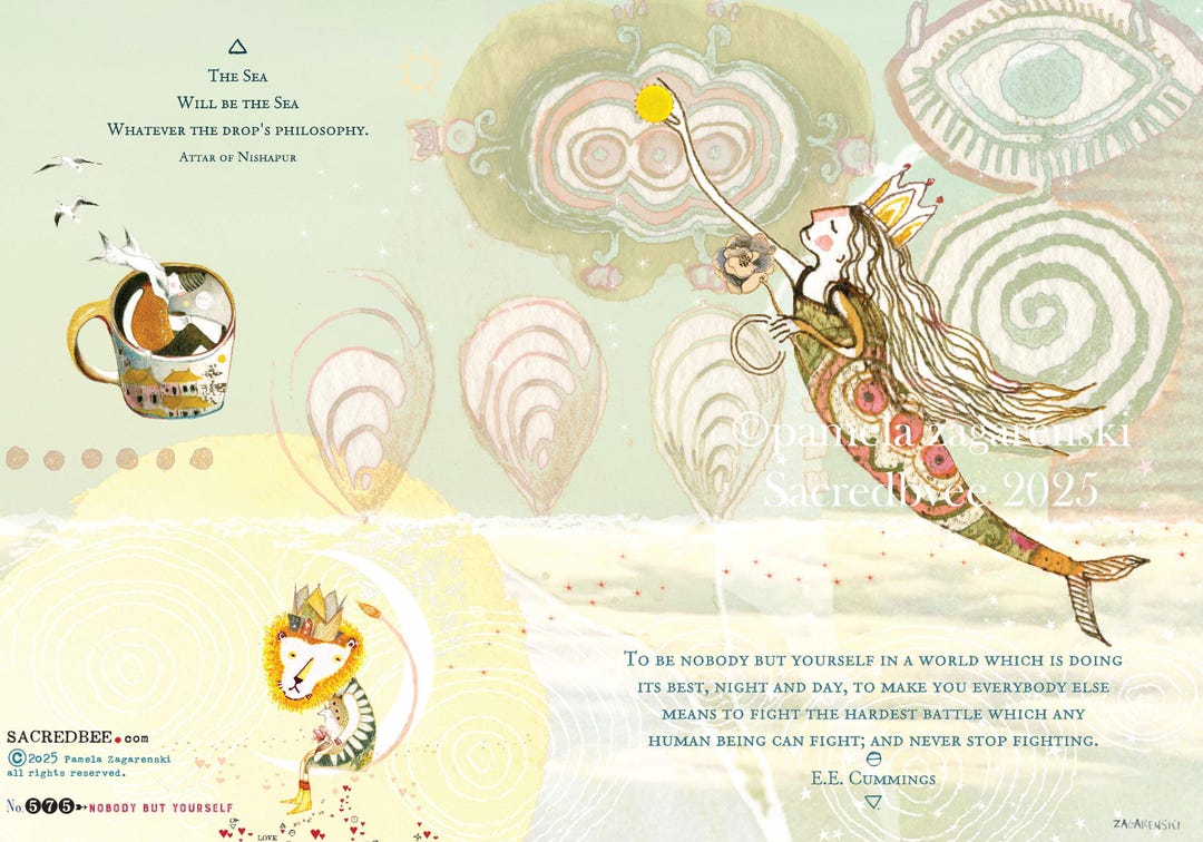 Sacredbee Card 575 Nobody but Yourself - Etsy