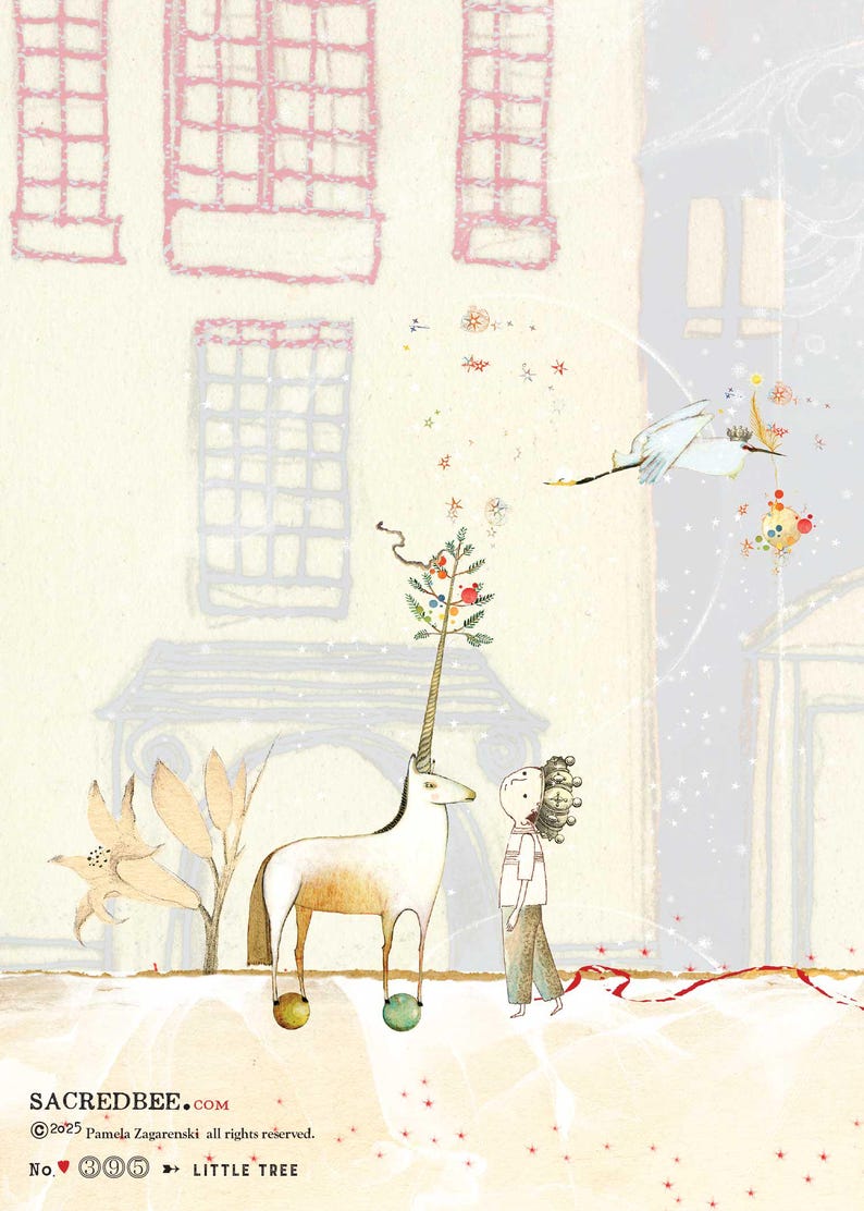 Sacredbee Card 395 Little Tree - Etsy