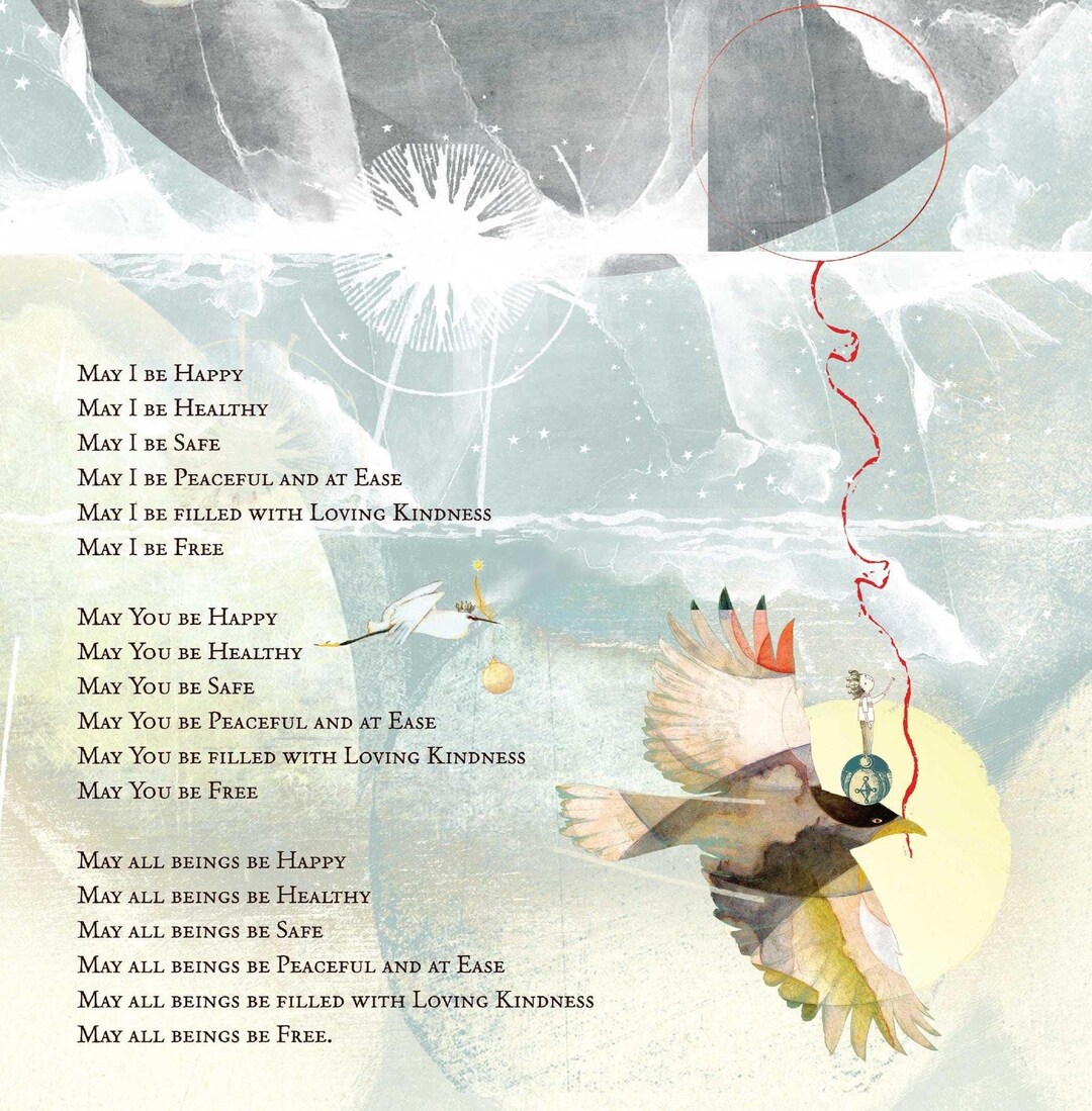 Sacredbee Loving Kindness Metta Prayer Archival Print - Etsy