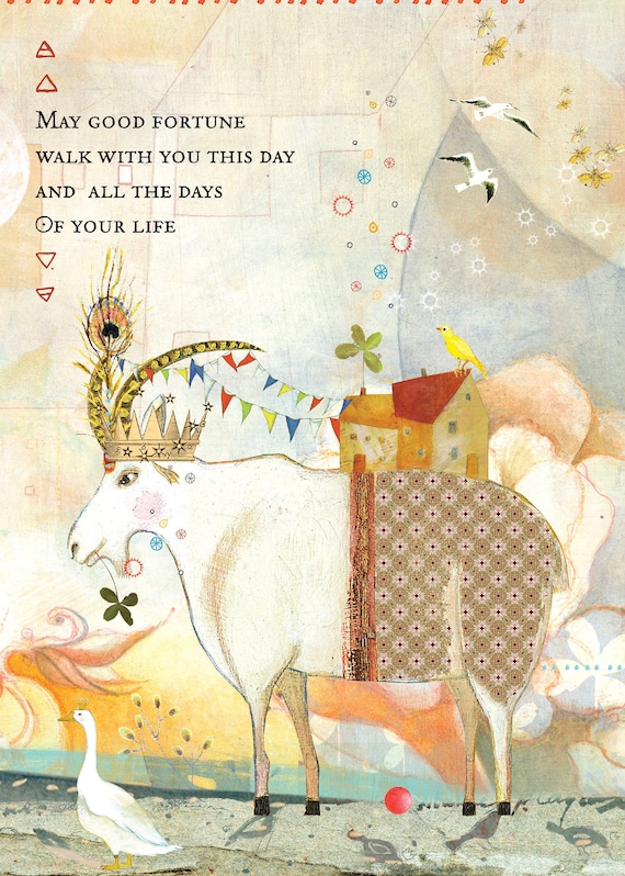 Sacredbee Card 473 Good Fortune Goat - Etsy