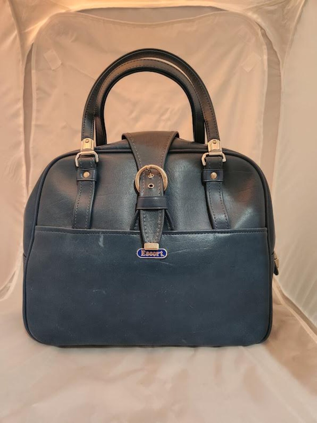 Vintage 1960s Escort Carry-on Bag – Retro Navy Blue Travel Case Made in ...