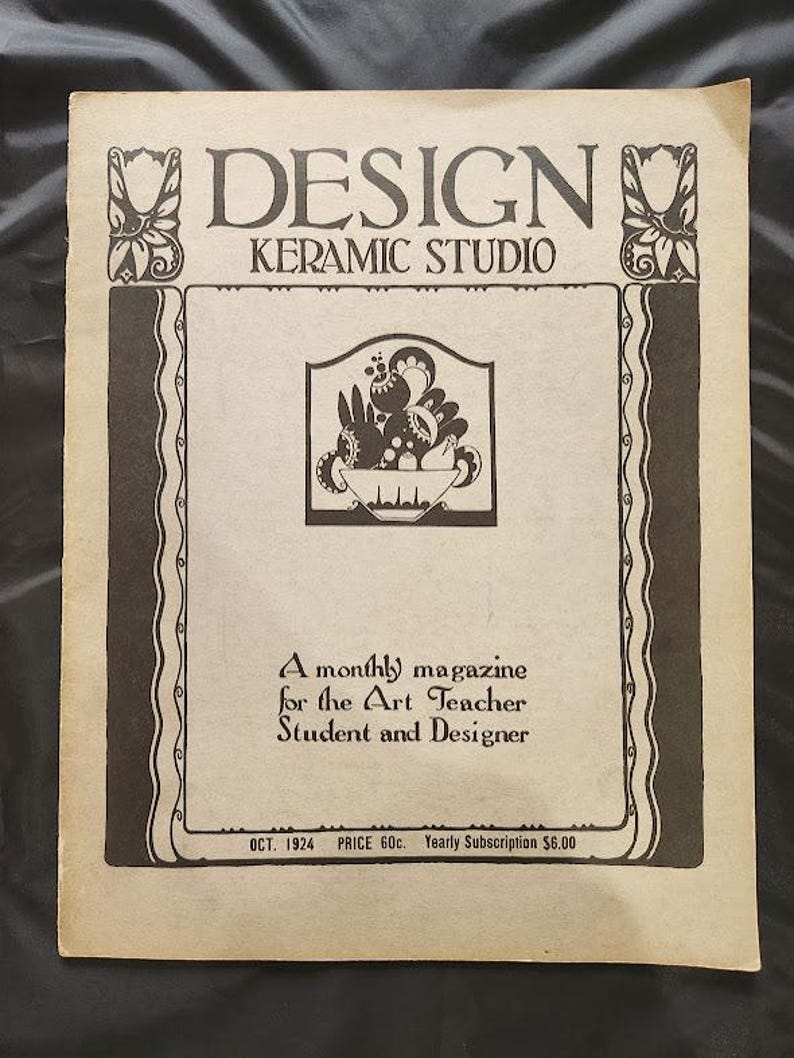 1924 Design: Keramic Studio Magazine – Vintage Art Teacher & Pottery ...