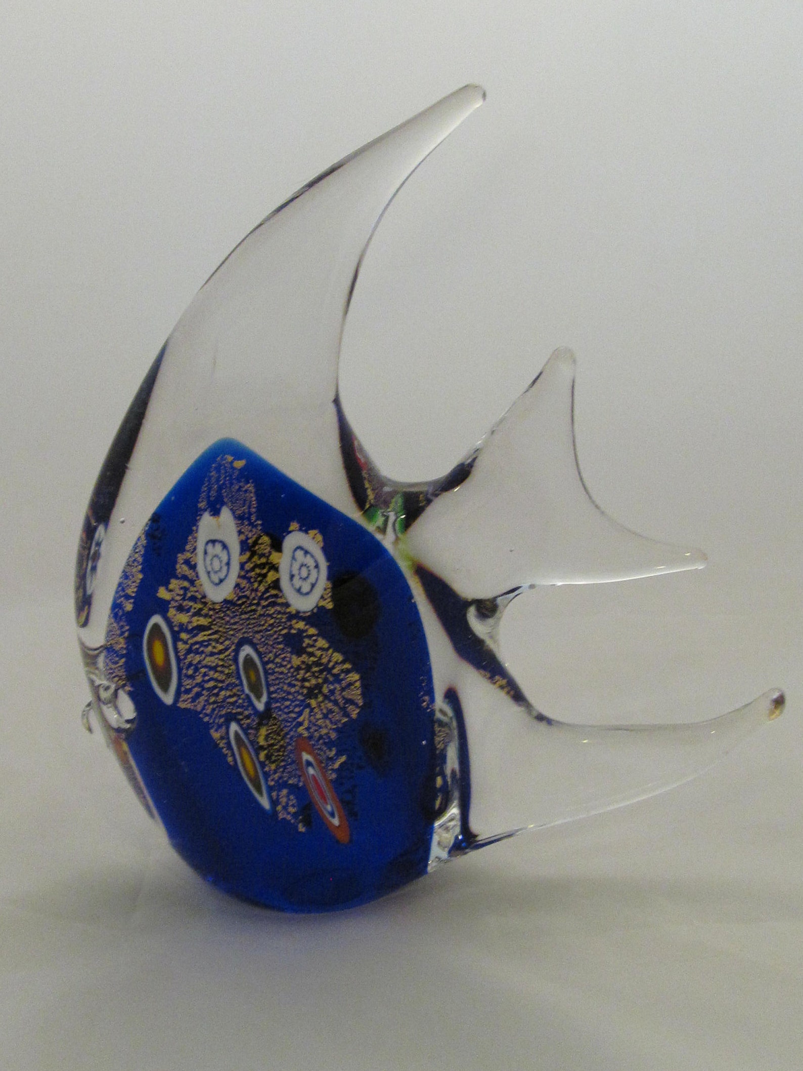 Vintage Glass Blue Fish Paperweight/figurine - Etsy Sweden