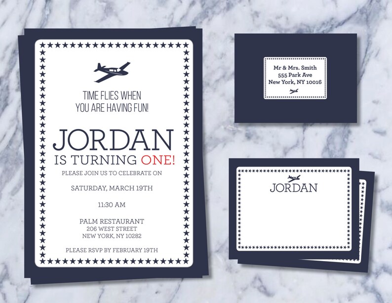 Airplane Birthday Invitation/ Plane Invitations - Etsy