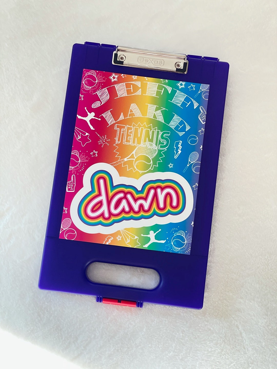 Clipboard Storage Case | Custom Clipboardrainbow Stripe Storage Case ...
