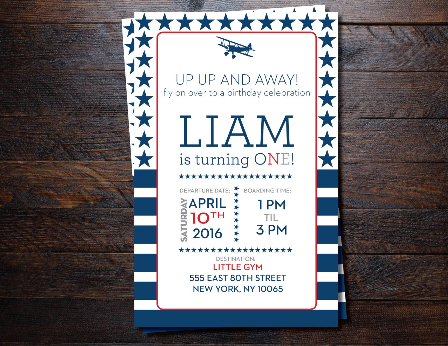 Airplane Birthday Invitation/ Plane Invitations - Etsy
