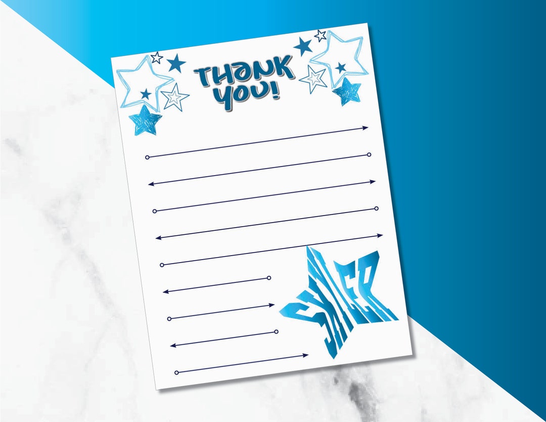 Star Thank You Cards/ Thank You Cards/ Stars Stationery - Etsy