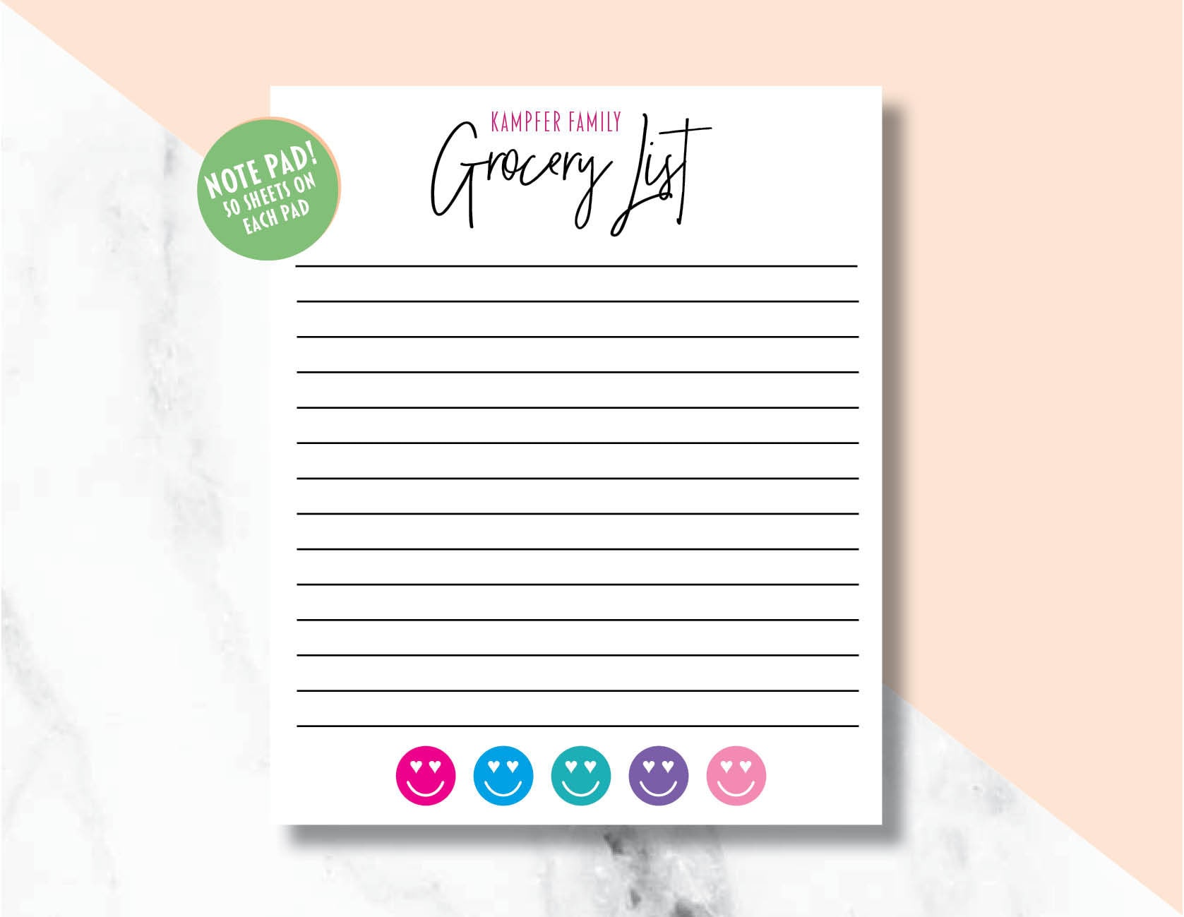 Grocery List Notepads/ Personalized Grocery list notepads/ | Etsy