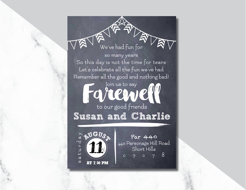 Farewell Party/ Going Away Party/ Goodbye Parties/ Moving Party - Etsy