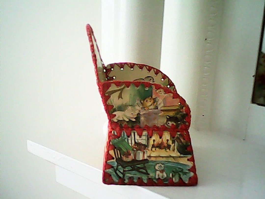 STORAGE BOX CHAIR 1940s Greeting Cards Hand Crafted Sturdy Fun - Etsy