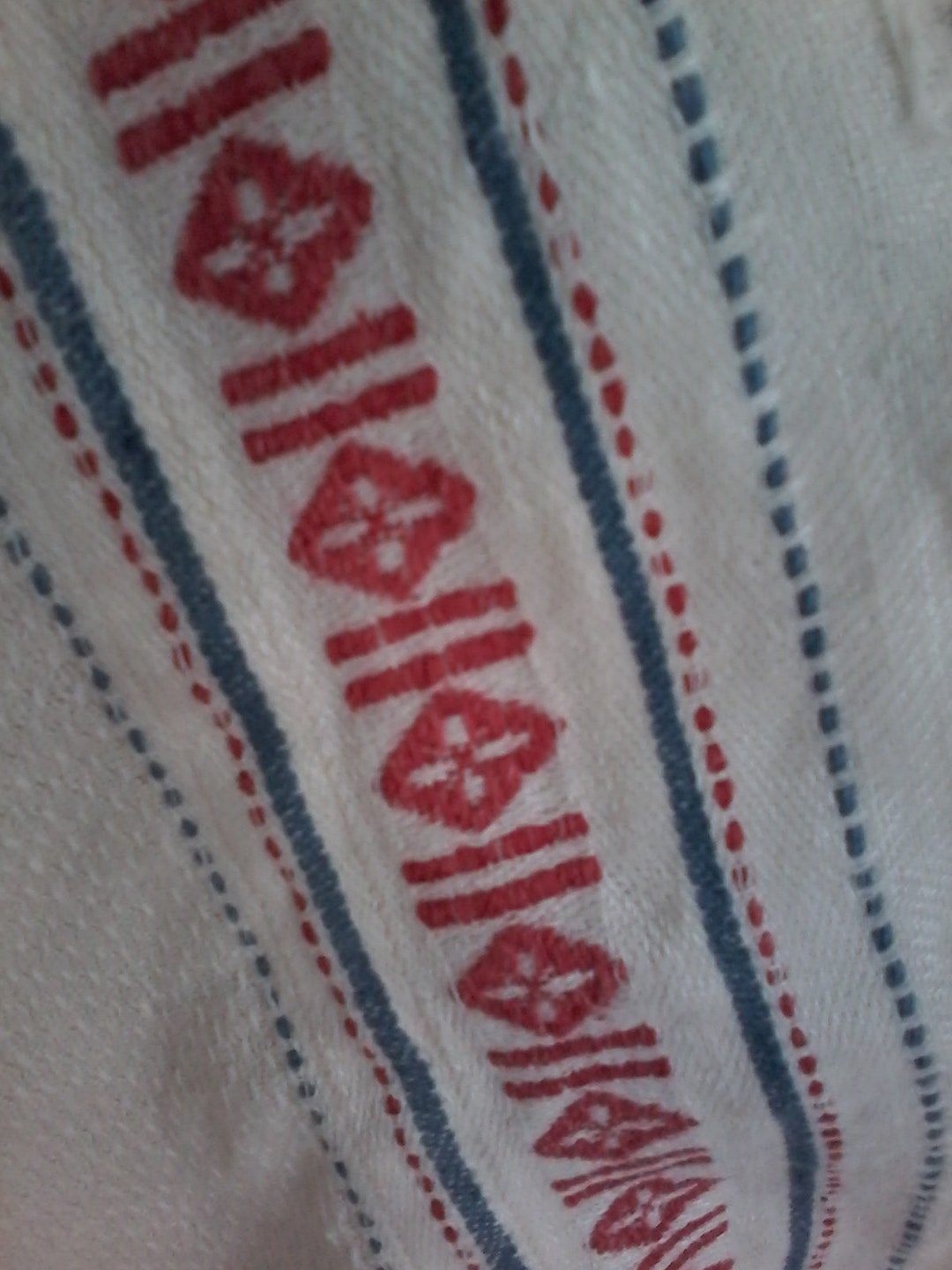 REDWORK WOVEN BAG Drawstring Linens Sack Storage Sack Multi Use Mid ...