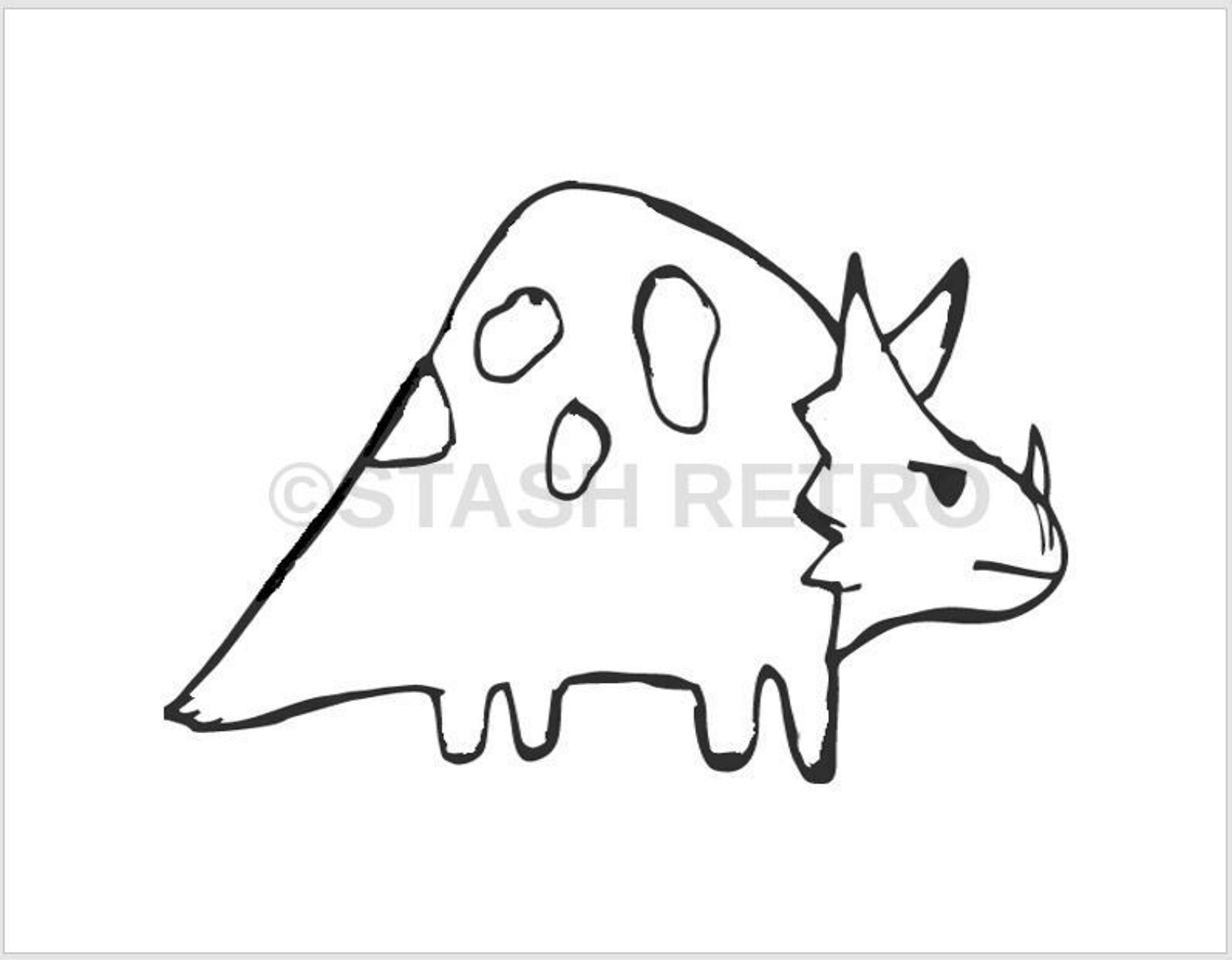 6 Cute and Funny Dinosaur Coloring Pages for Kids, Birthday Party, Stay ...