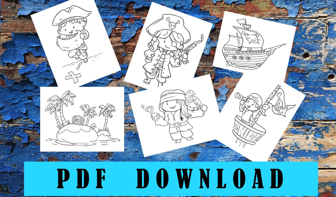 11 Pirate Boys and Girls Coloring Pages, Cute & Funny for Kids, for ...