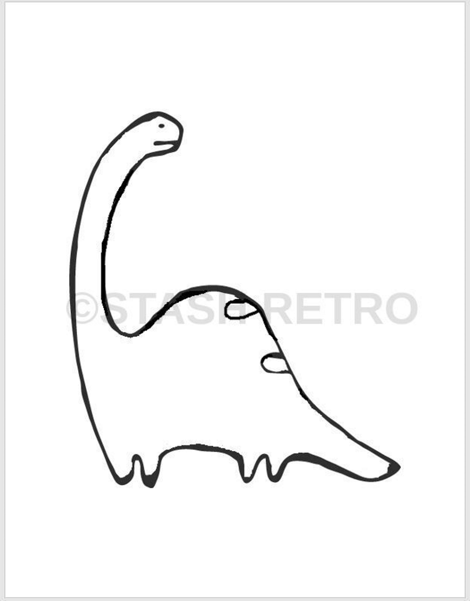 6 Cute and Funny Dinosaur Coloring Pages for Kids, Birthday Party, Stay ...
