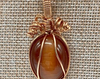 Wire Wrapped Cat Eye - Etsy