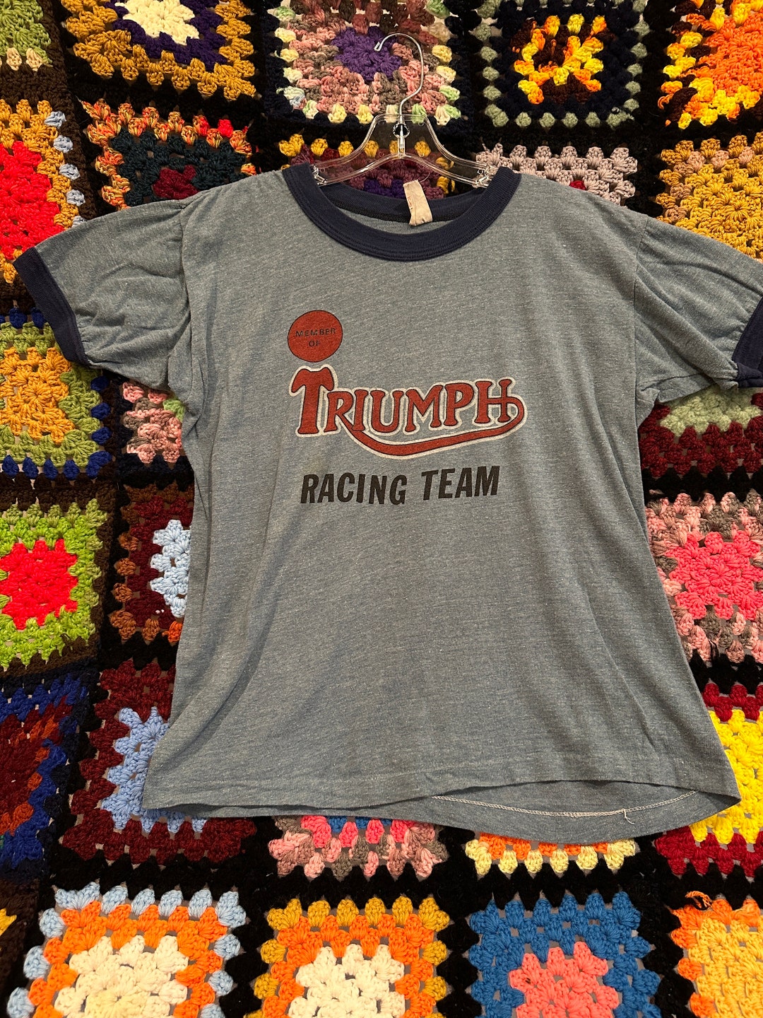 Vtg 70s Triumph Racing Team Shirt - Etsy