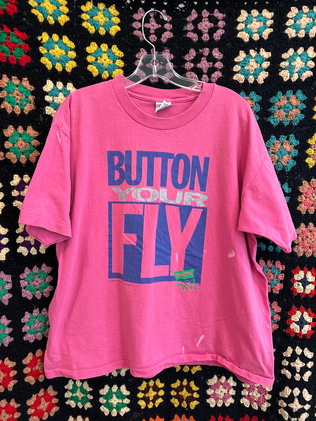 Vintage 1990 Levi’s Button Your Fly Shirt -501-l-made in USA- - Etsy