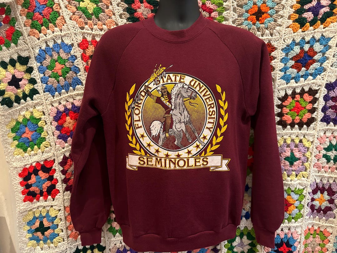 Vintage 90s Florida State University Seminoles FSU Sweater -made in USA ...