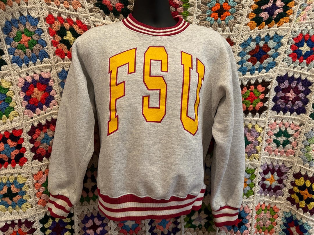 Vintage 90s Florida State University Sweater -made in the USA- - Large ...