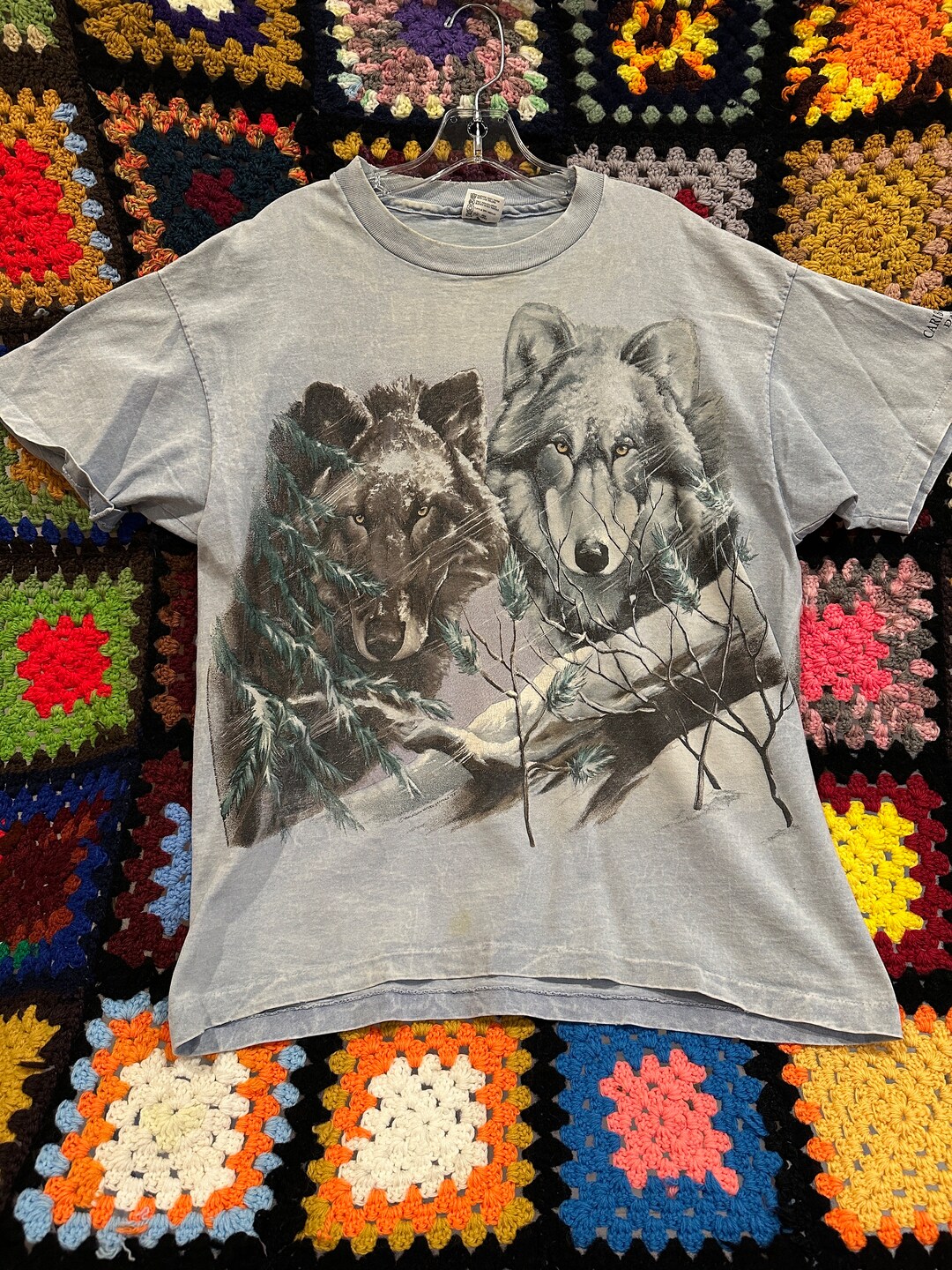 Vintage 90s Wolf Shirt - Etsy