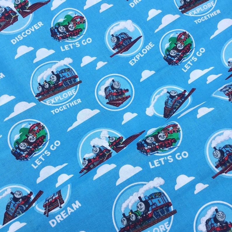 Thomas the Tank Engine and Friends Character Trains Blue 100% - Etsy ...