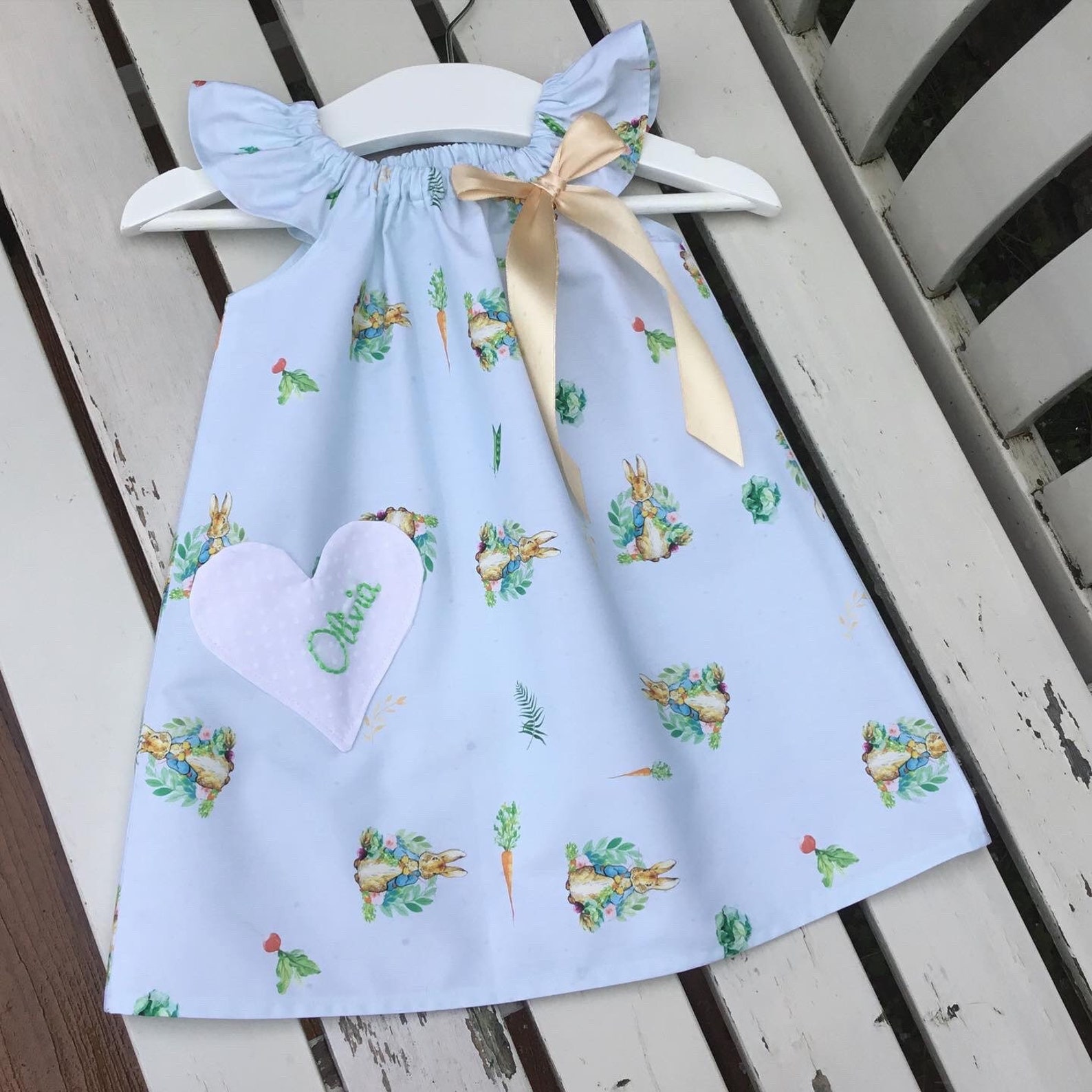 Exclusive Peter Rabbit Baby Toddler Little Girl Dress 100% - Etsy UK