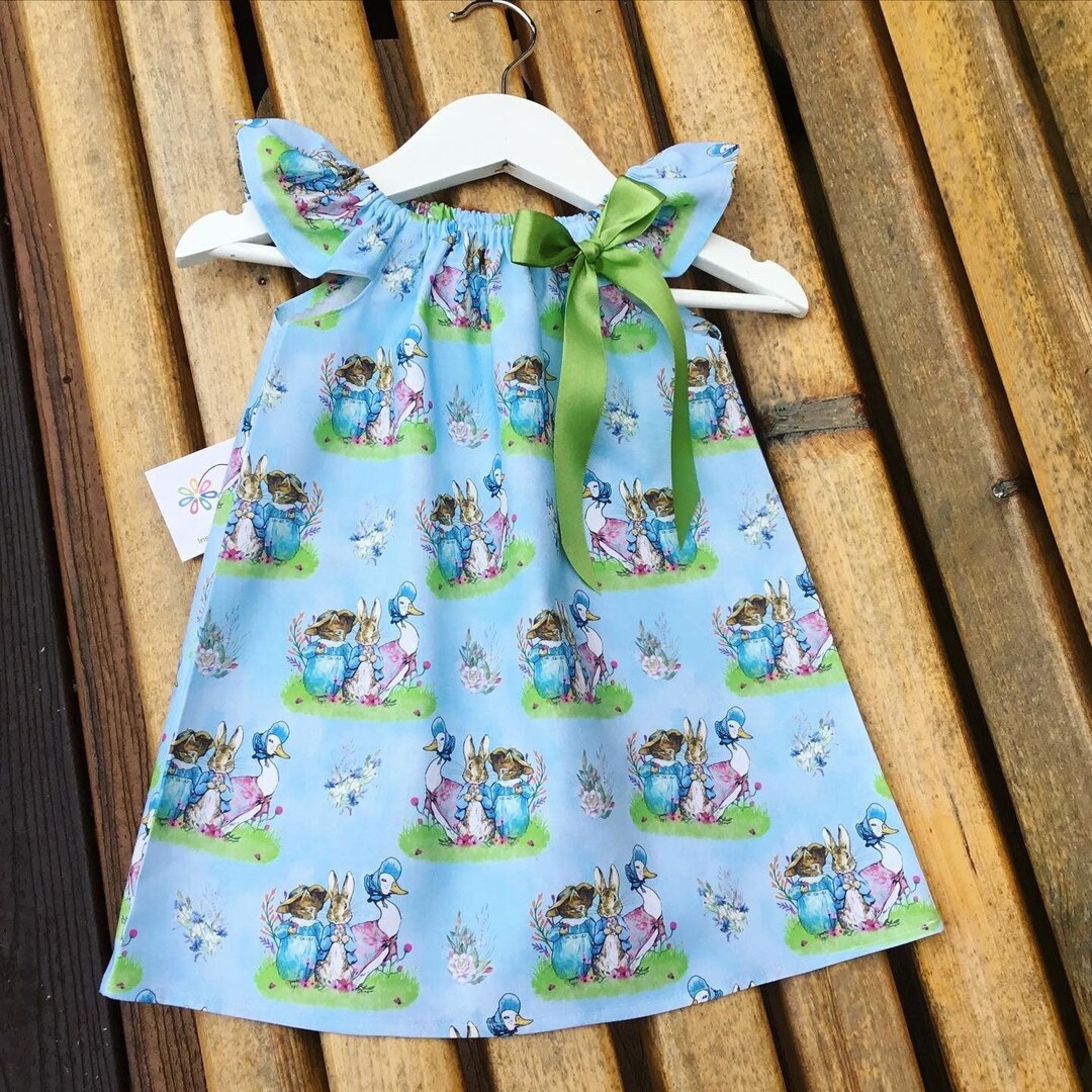 Peter Rabbit Jemima Tom Kitten Baby Toddler Little Girls Dress 100% ...