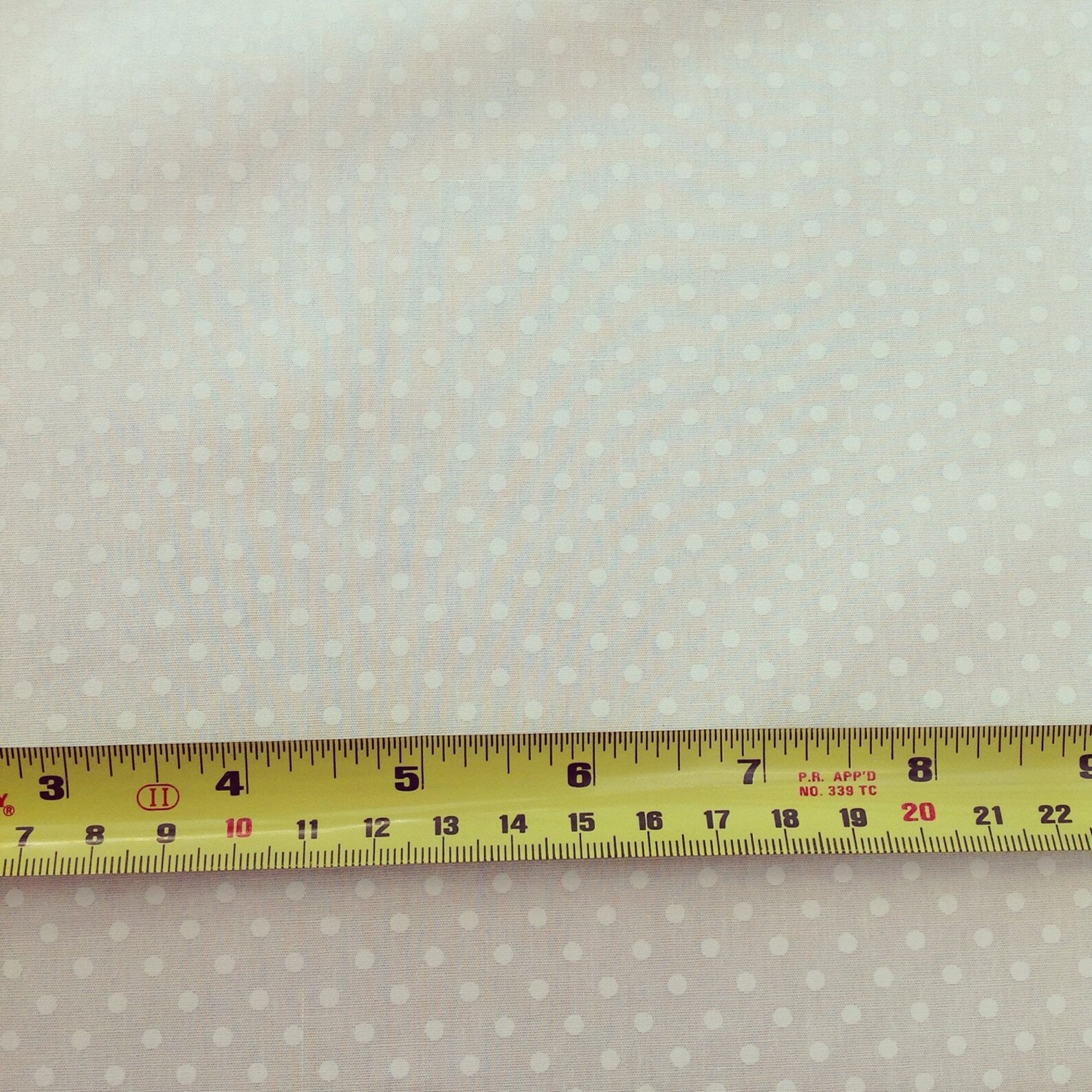 White on White 3mm Spot Spotty Polka Dot 100% Cotton Material Rose and ...