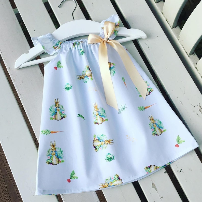 Exclusive Peter Rabbit Baby Toddler Little Girl dress 100% | Etsy