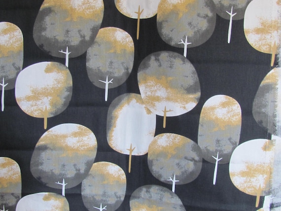 Scandinavian Design Fabric by Yard. Heavyweight Cotton Fabric | Etsy