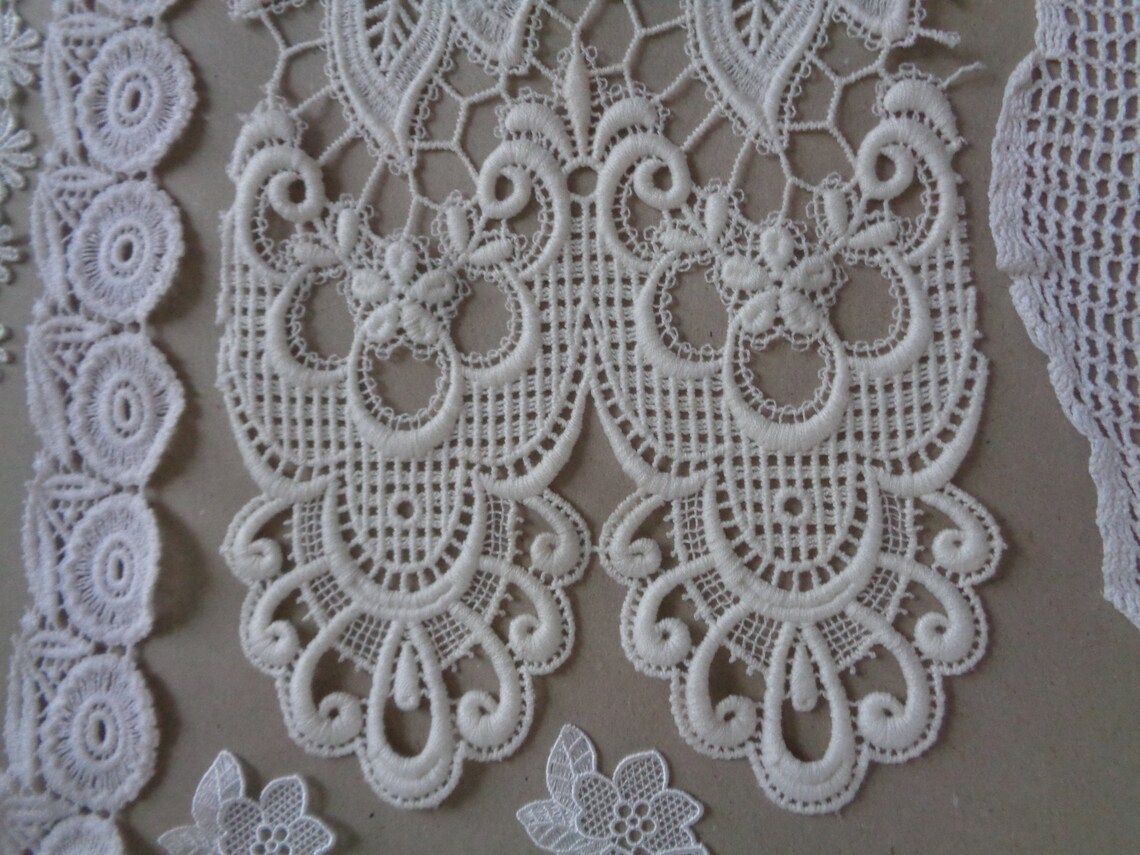 Vintage Lace Scraps Junk Journal Ephemera Kit Assorted Lace - Etsy