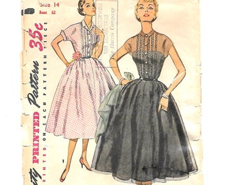 1950s SLIP Lingerie Vintage Sewing Pattern Advance 5398 Size 14 Bust 32 ...