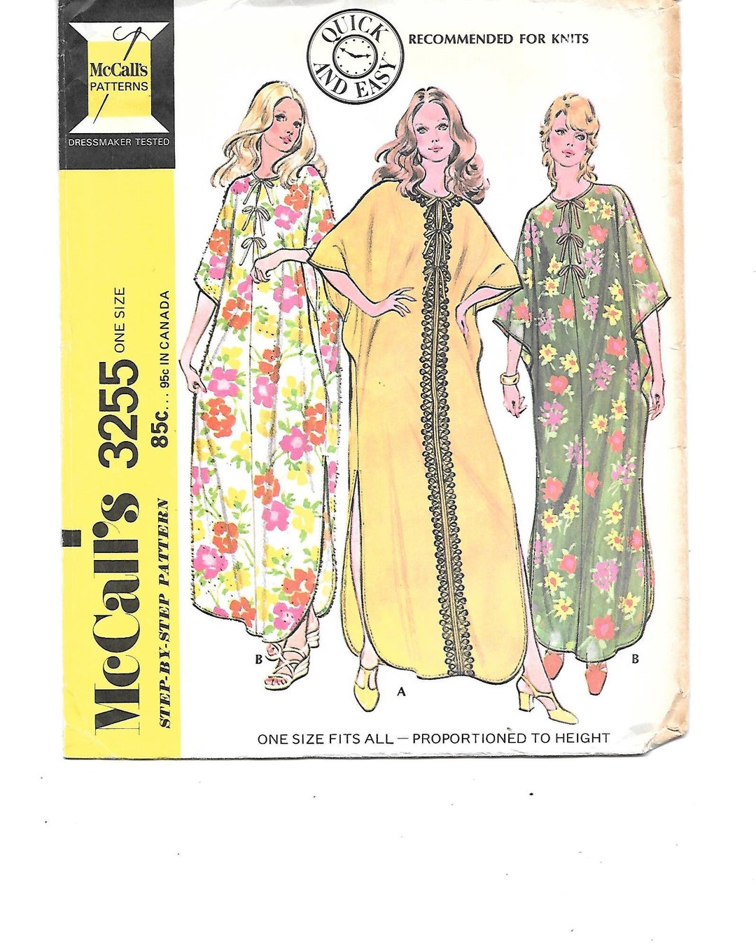 1970s CAFTAN Cover-up ~ Lounge Robe ~ House Dress ~ Nightgown ~ Vintage ...