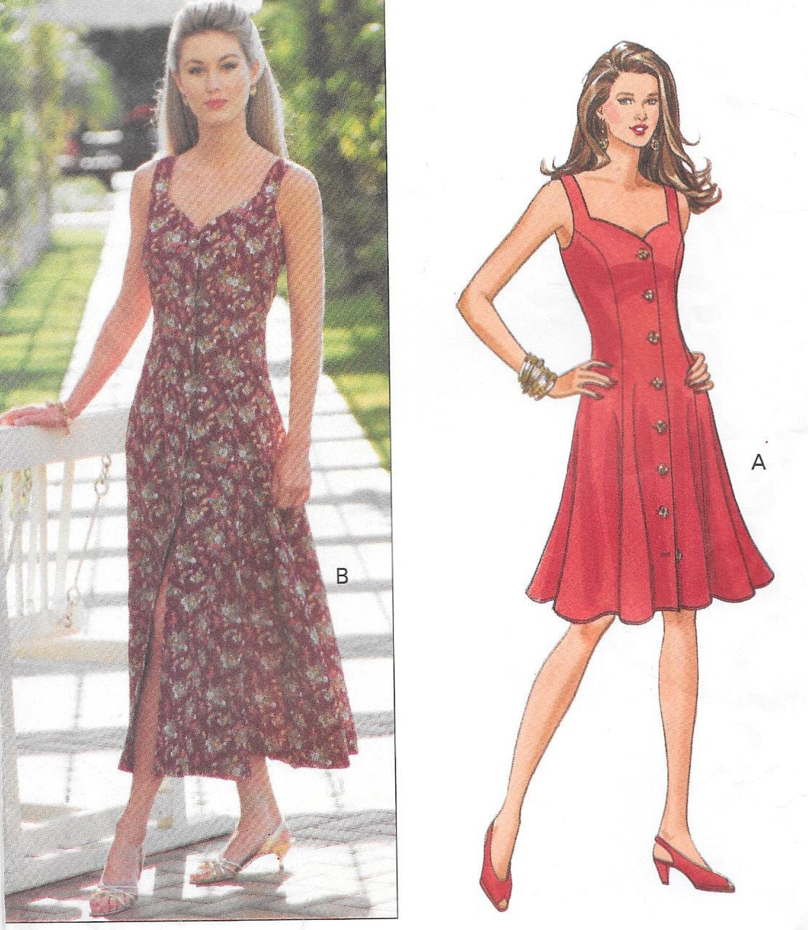 Summer DRESS Vintage Sewing Pattern Butterick 6776 Size | Etsy