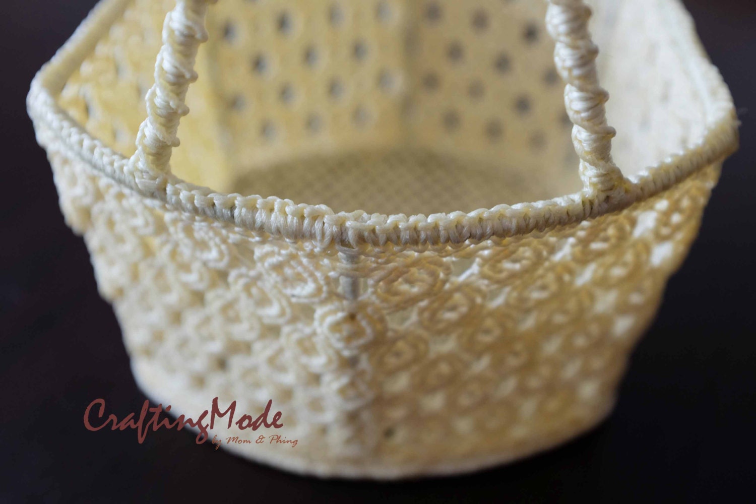 Small Sz. Macrame Basket Ropehandmade in Ivory Colors - Etsy