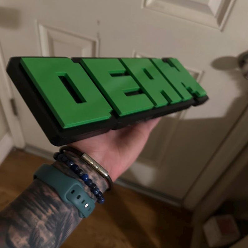 Roblox Name Sign – Custom 3D Wall Decor | Personalized Gamer Room Sign ...