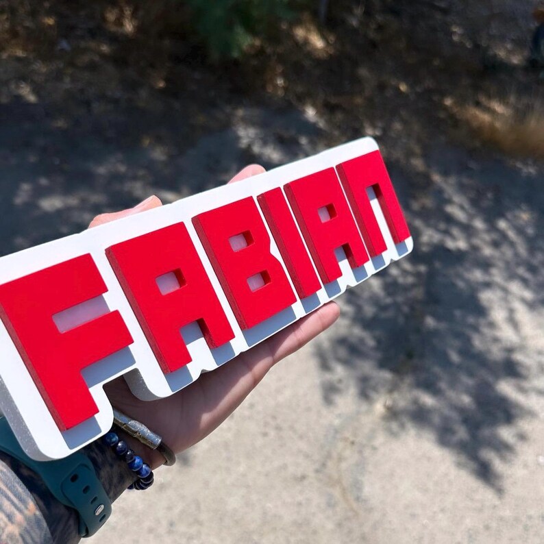 Roblox Name Sign – Custom 3D Wall Decor | Personalized Gamer Room Sign ...