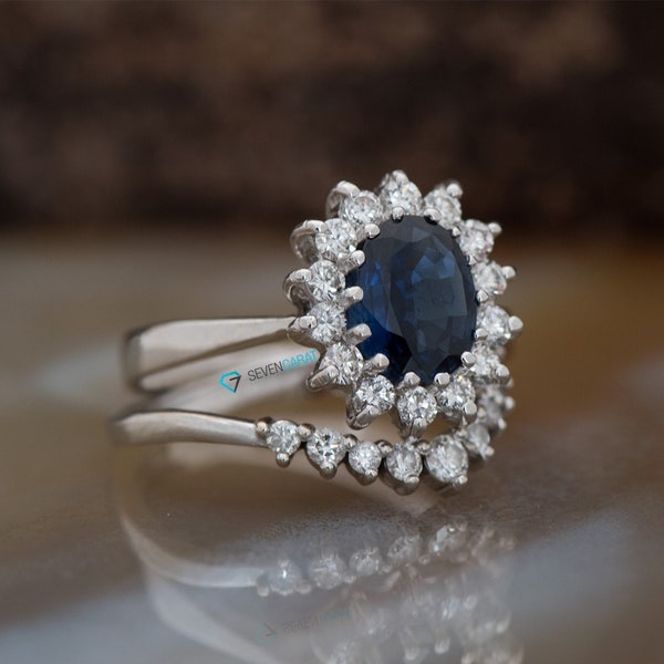 Princess Diana Wedding Ring Set - Etsy