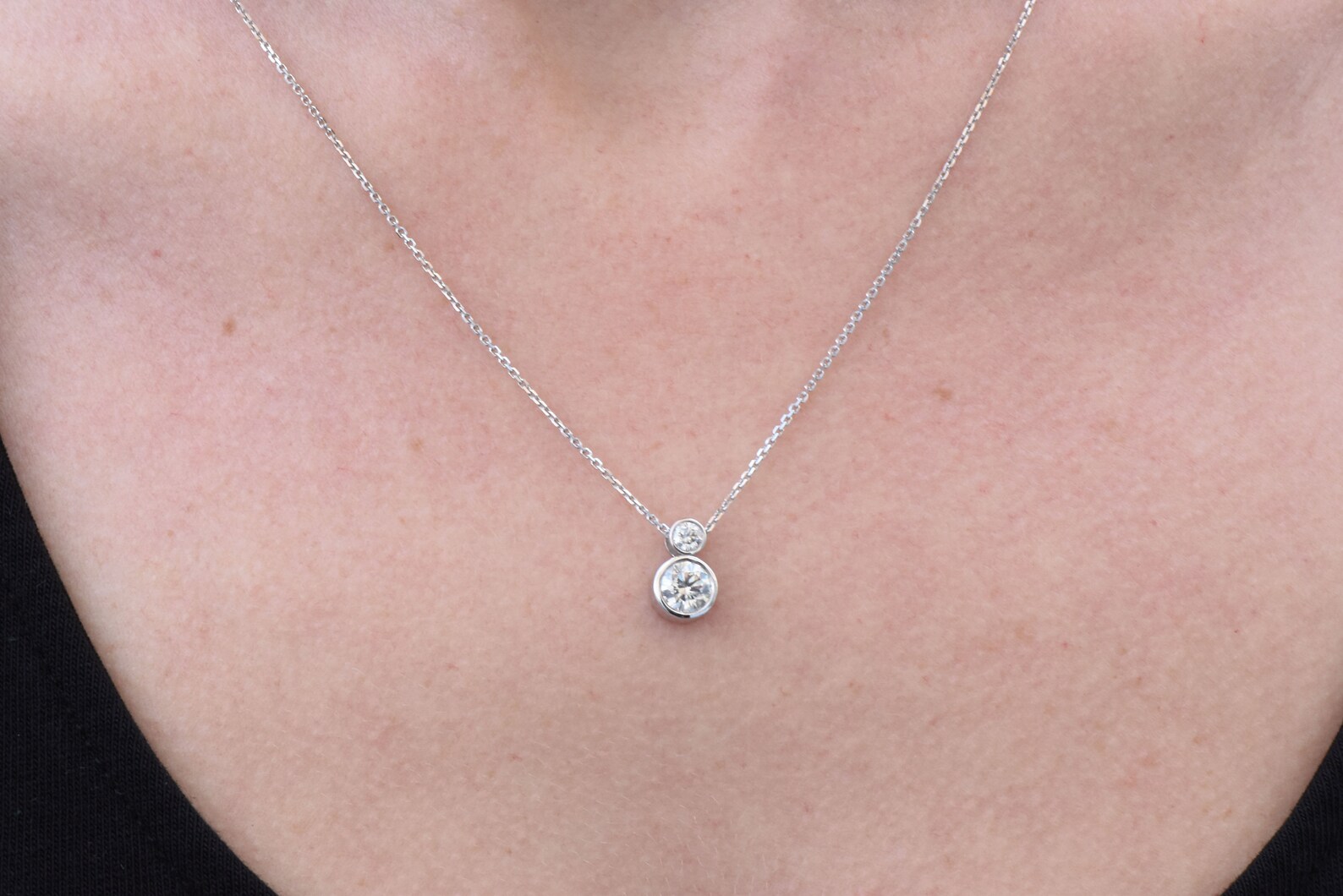 Diamond Pendant 0.50 Ct-white Gold Diamond Pendant 14k women - Etsy Israel