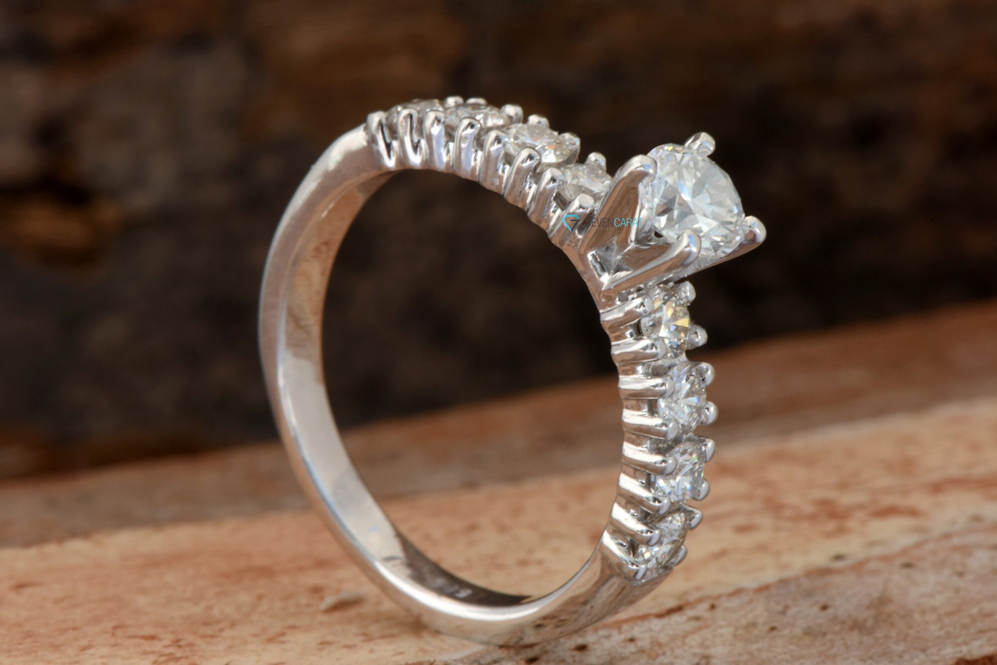 Art deco Engagement ring-Gold Ring-Round engagement-Promise | Etsy