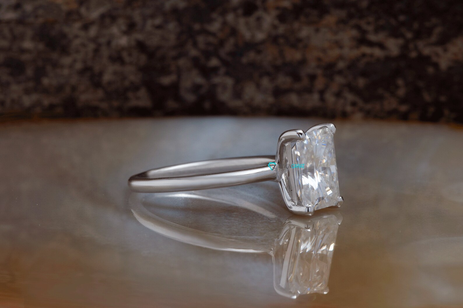 Solitaire Ring 2 Carat-engagement Ring-promise Ring-radiant - Etsy